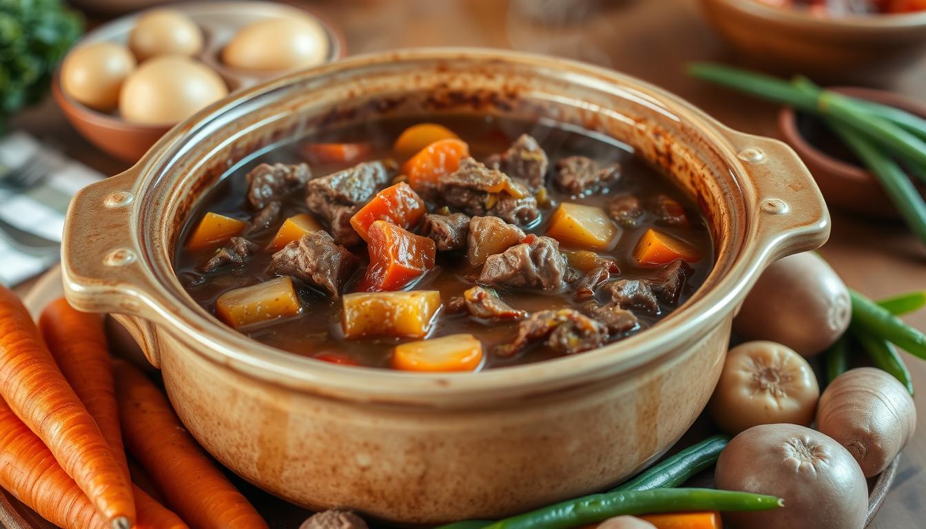 Easy Crockpot Beef and Vegetable Stew Recipe to Try Today - Debs Daily